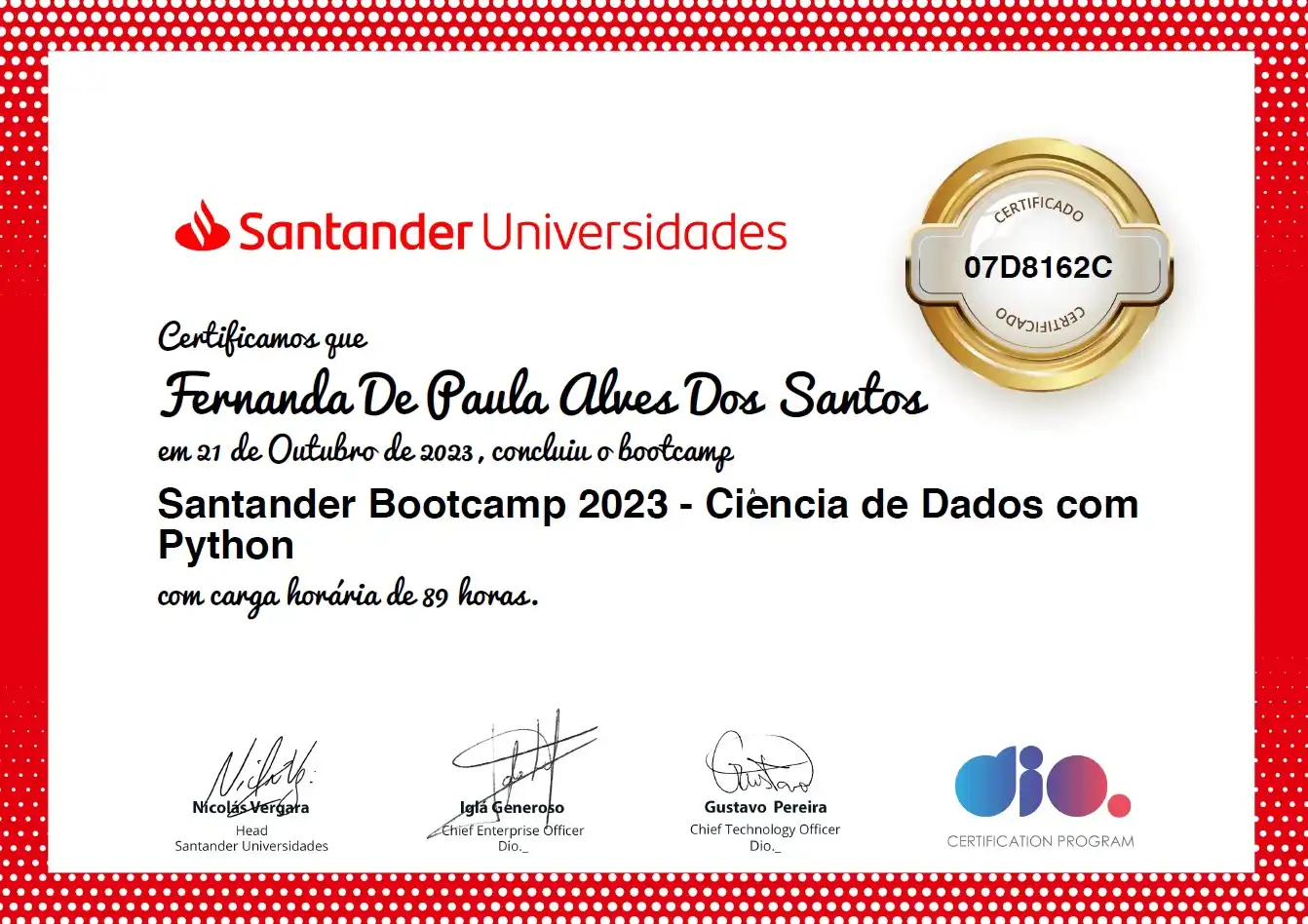 Mais um Bootcamp finalizado!