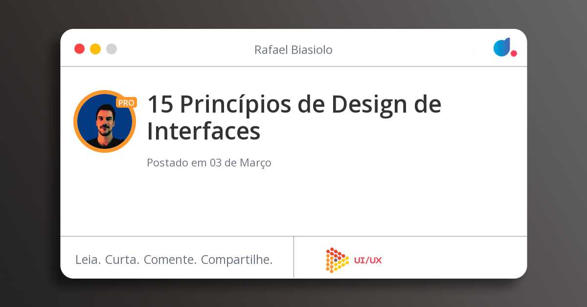 15 Princípios de Design de Interfaces