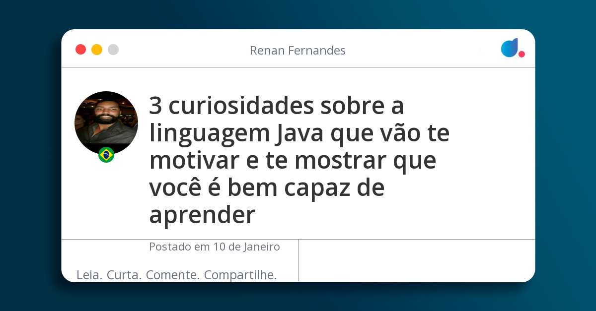 3 curiosidades sobre a linguagem Java que vão te motivar e te mostrar ...