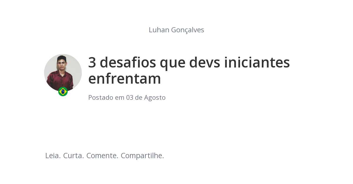 3 desafios que devs iniciantes enfrentam