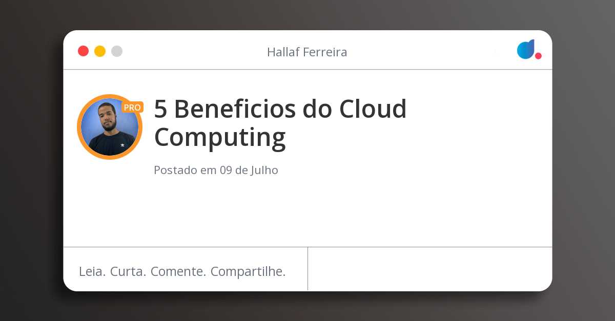 5 Benefícios do Cloud Computing