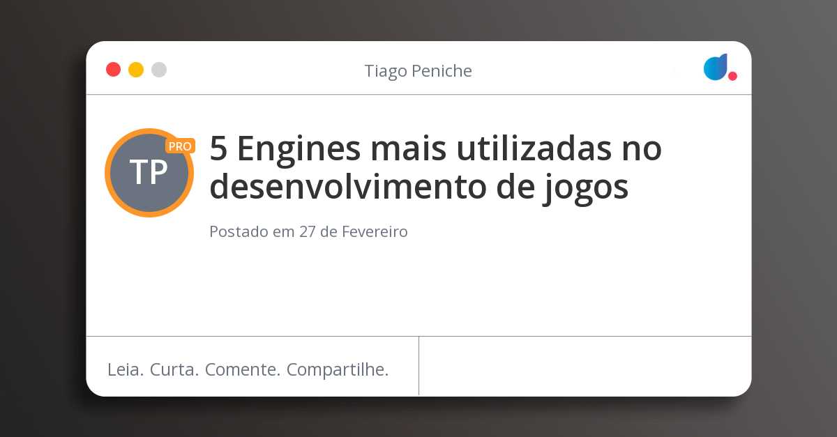 5 Engines mais utilizadas no desenvolvimento de jogos