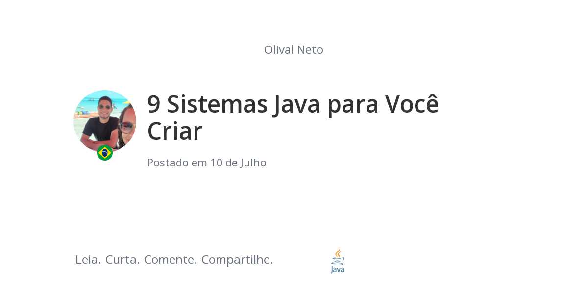 9 Sistemas Java para Você Criar