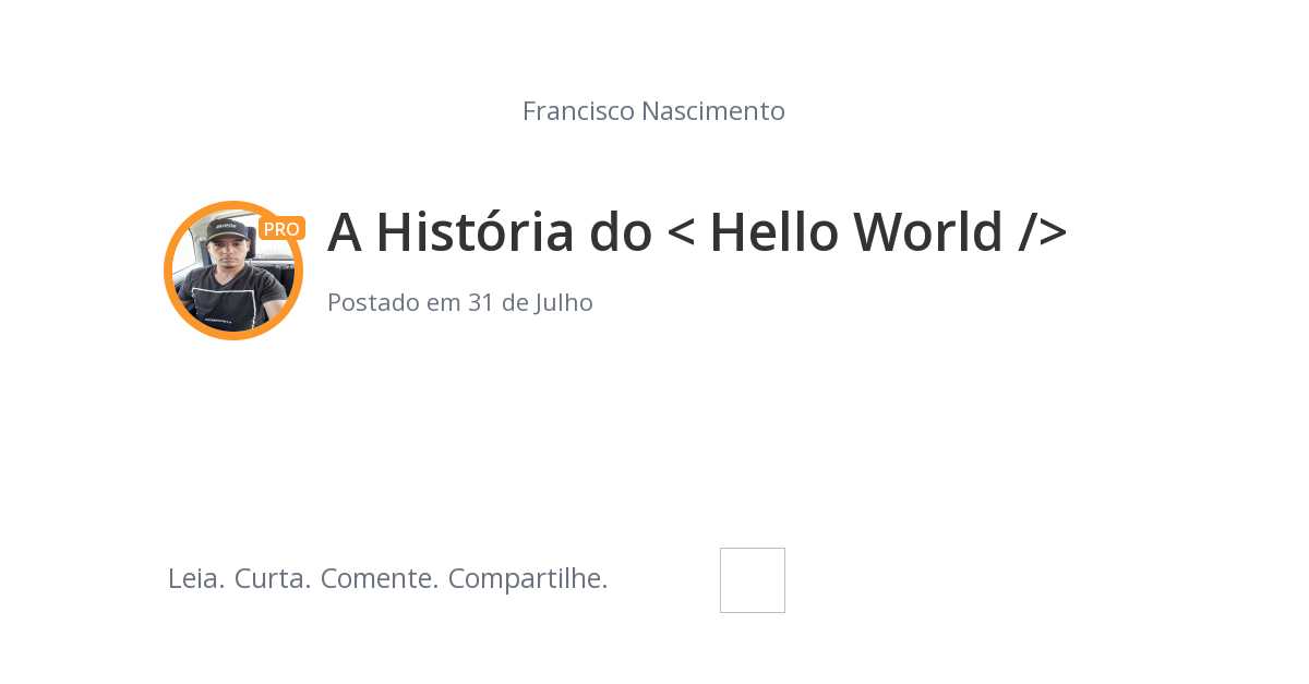 A História do