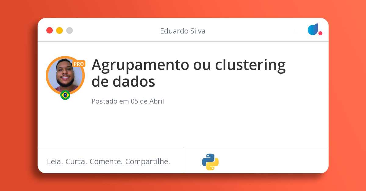 Agrupamento ou clustering de dados