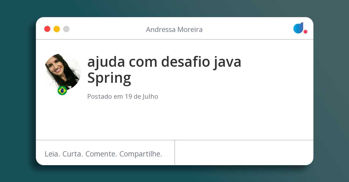 ajuda com desafio java Spring