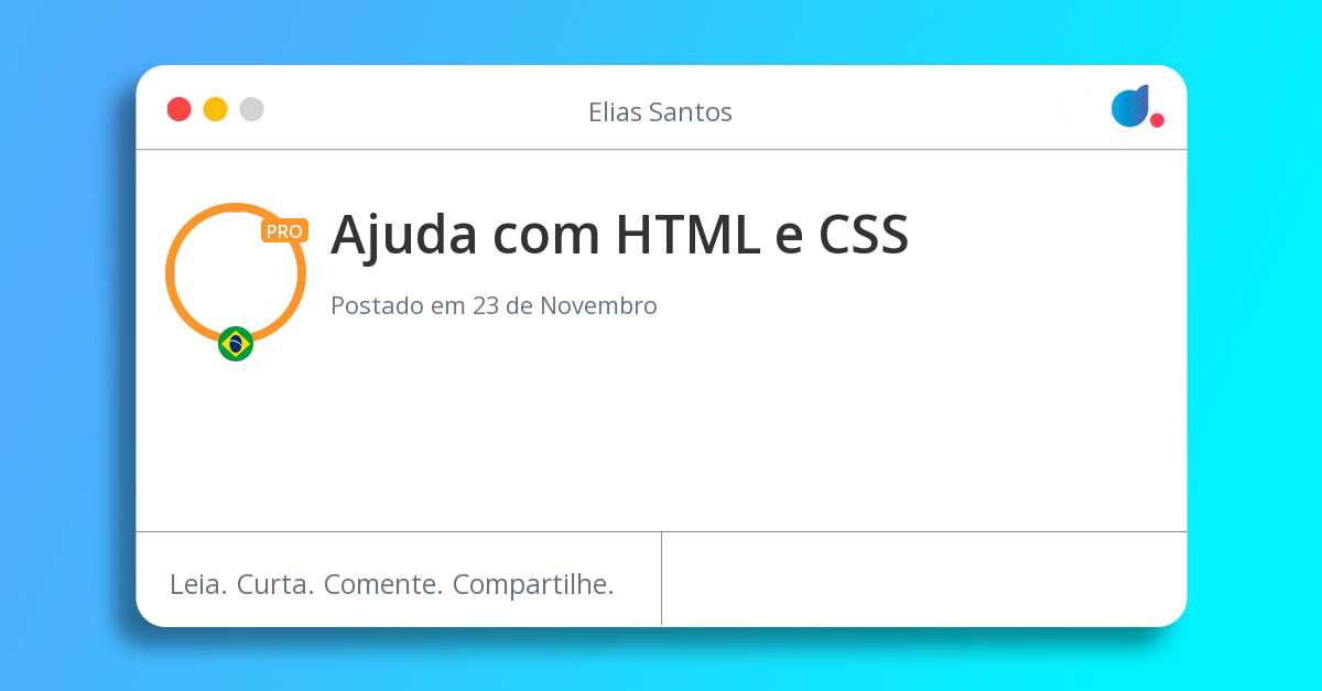 Ajuda Com Html E Css