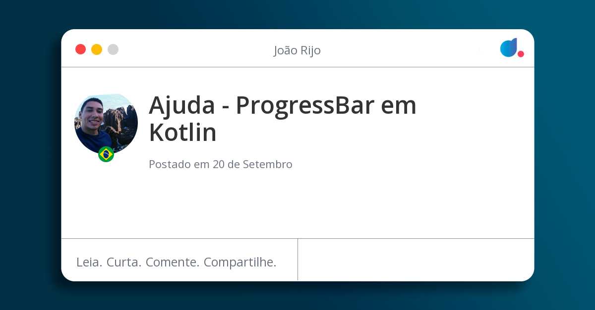 Ajuda Progressbar Em Kotlin