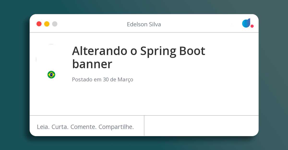 Alterando O Spring Boot Banner