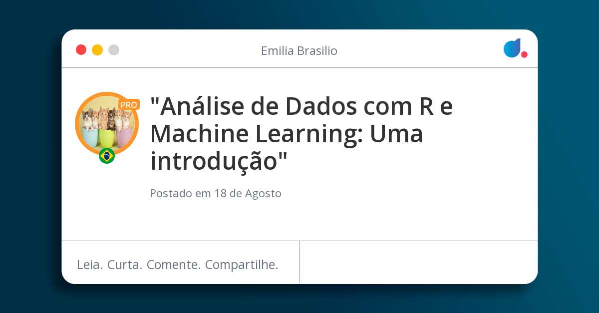 "Análise de Dados com R e Machine Learning: Uma introdução"