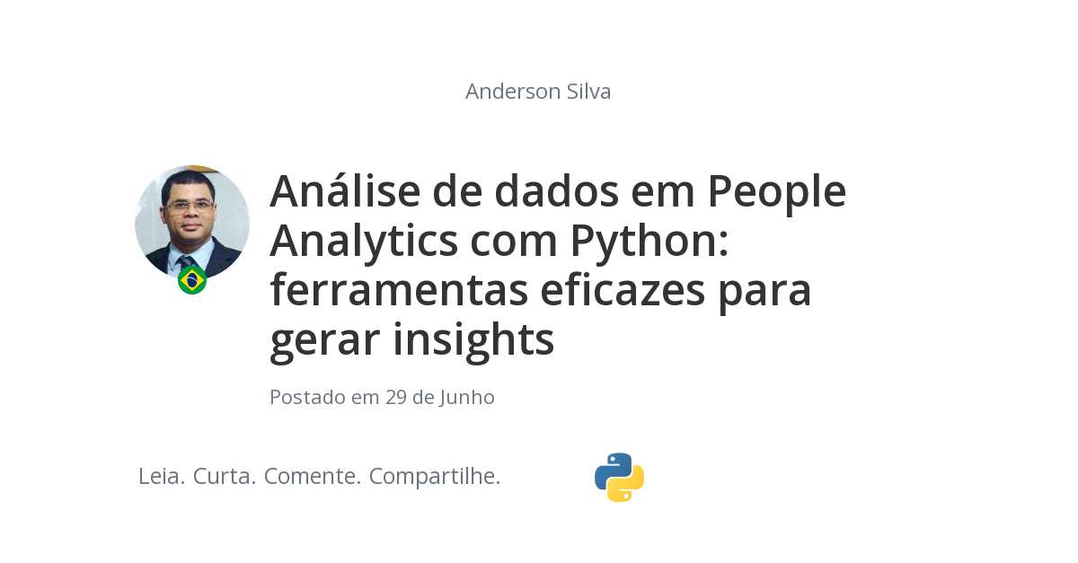Análise de dados em People Analytics com Python: ferramentas eficazes para gerar insights