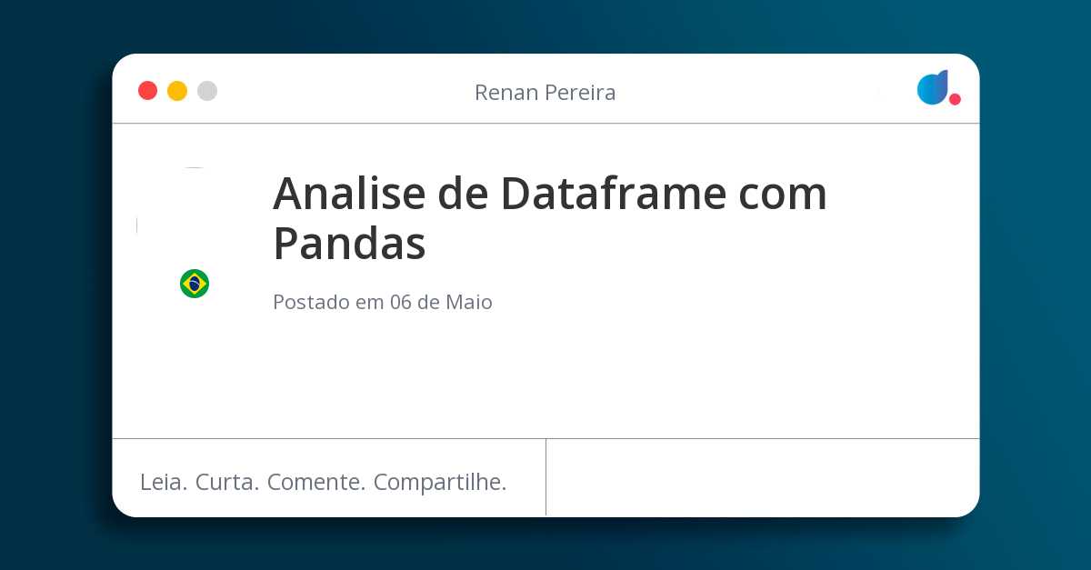 Analise De Dataframe Com Pandas