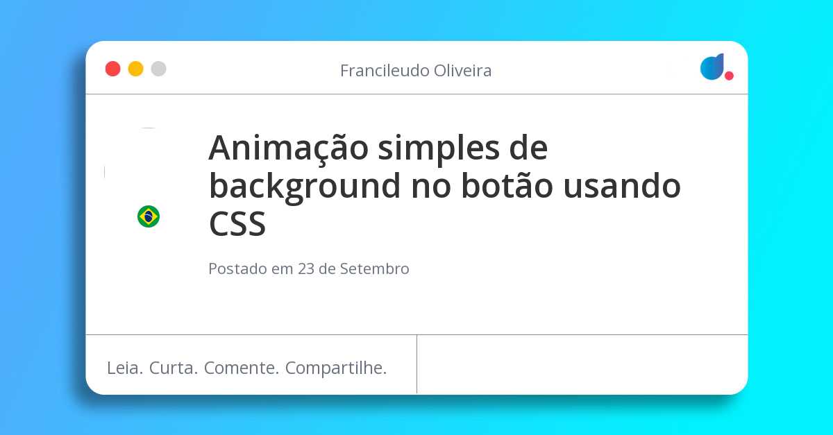 Animação simples de background no botão usando CSS