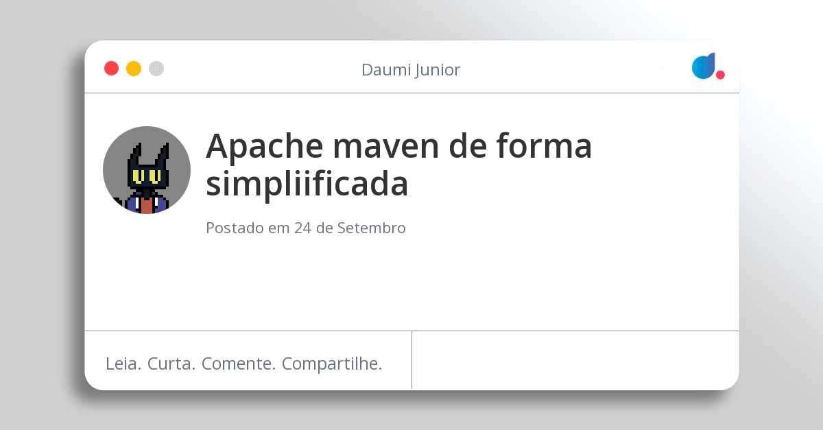 Apache maven de forma simpliificada