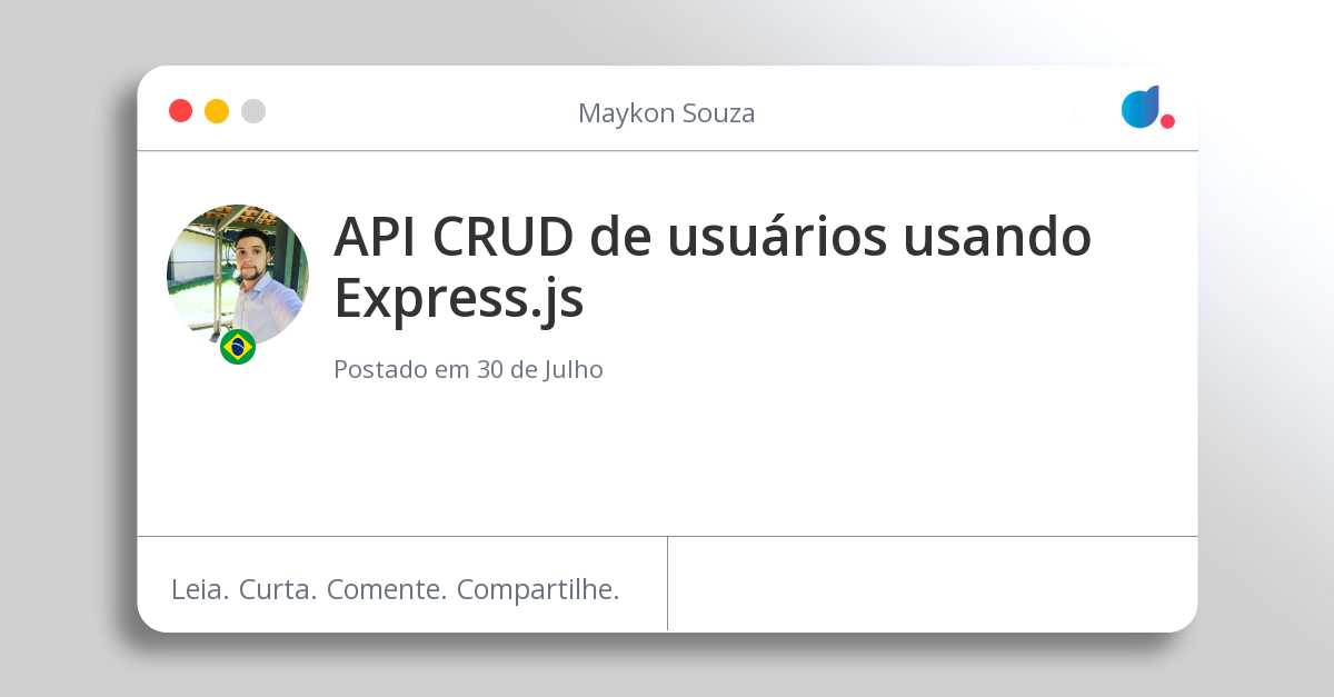 API CRUD de usuários usando Express.js API CRUD de usuários usando Express.js
