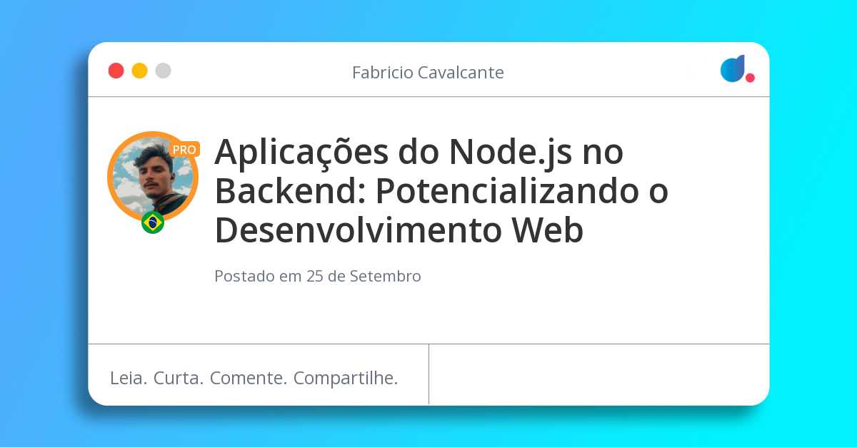 Aplicações Do Nodejs No Backend Potencializando O Desenvolvimento Web 
