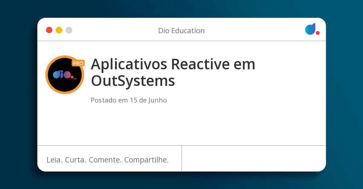 Aplicativos Reactive em OutSystems