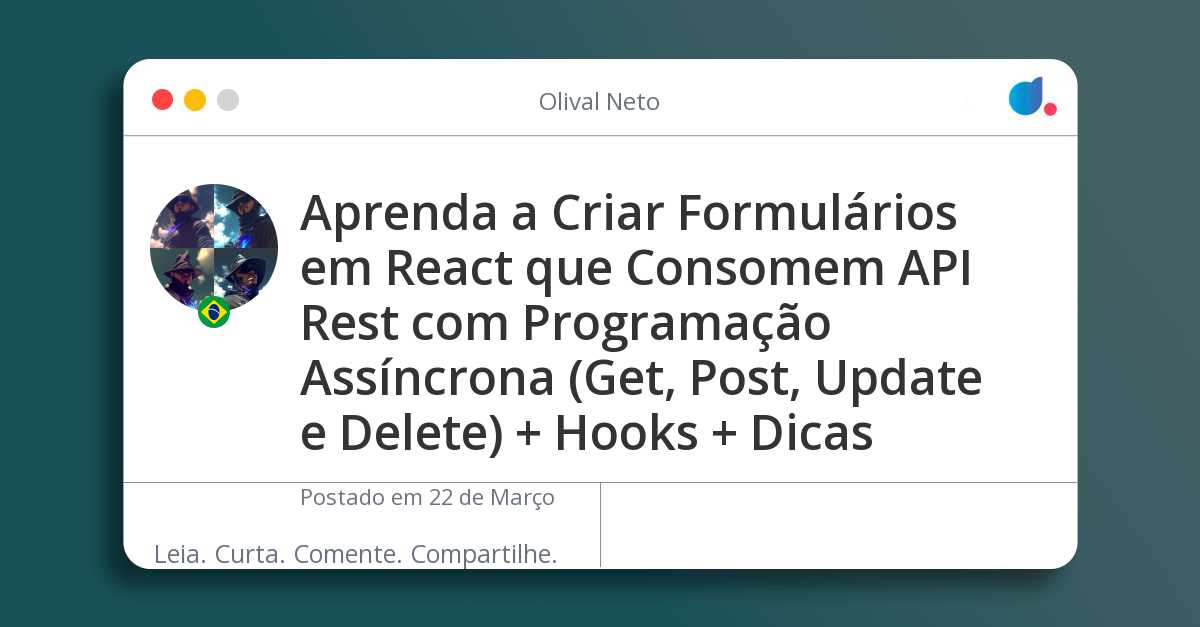 Aprenda a Criar Formulários em React que Consomem API Rest com ...
