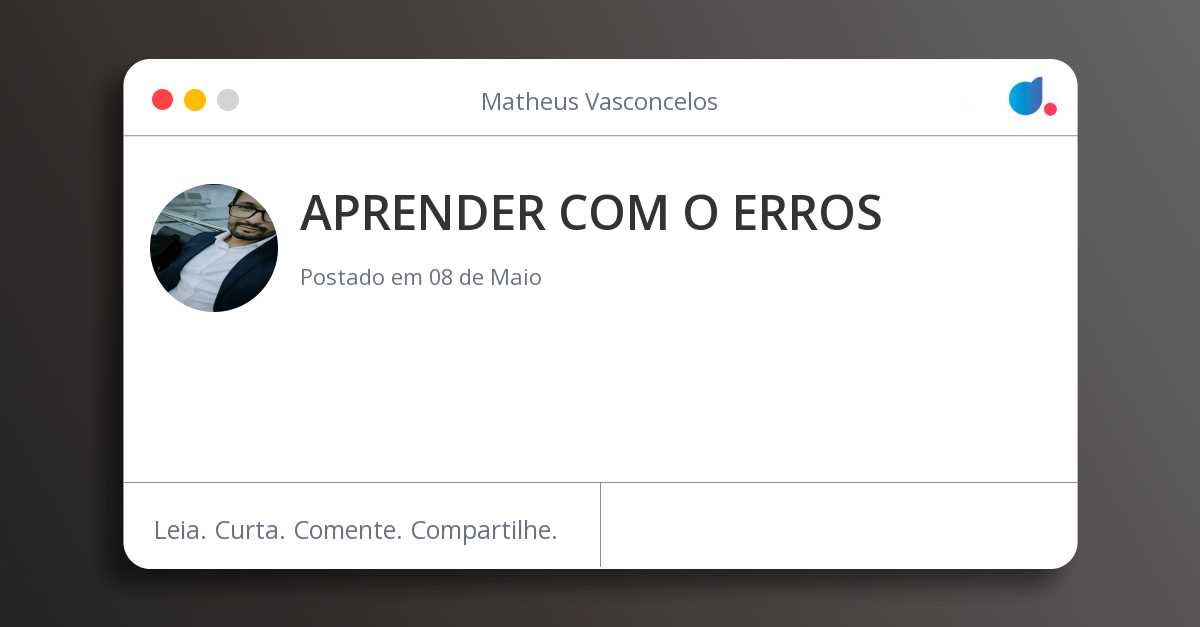 APRENDER COM O ERROS