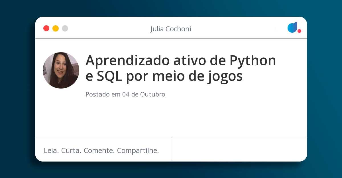 Aprendizado ativo de Python e SQL por meio de jogos