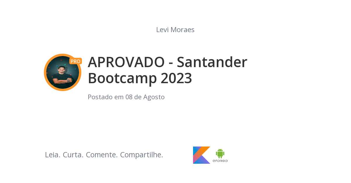 APROVADO - Santander Bootcamp 2023