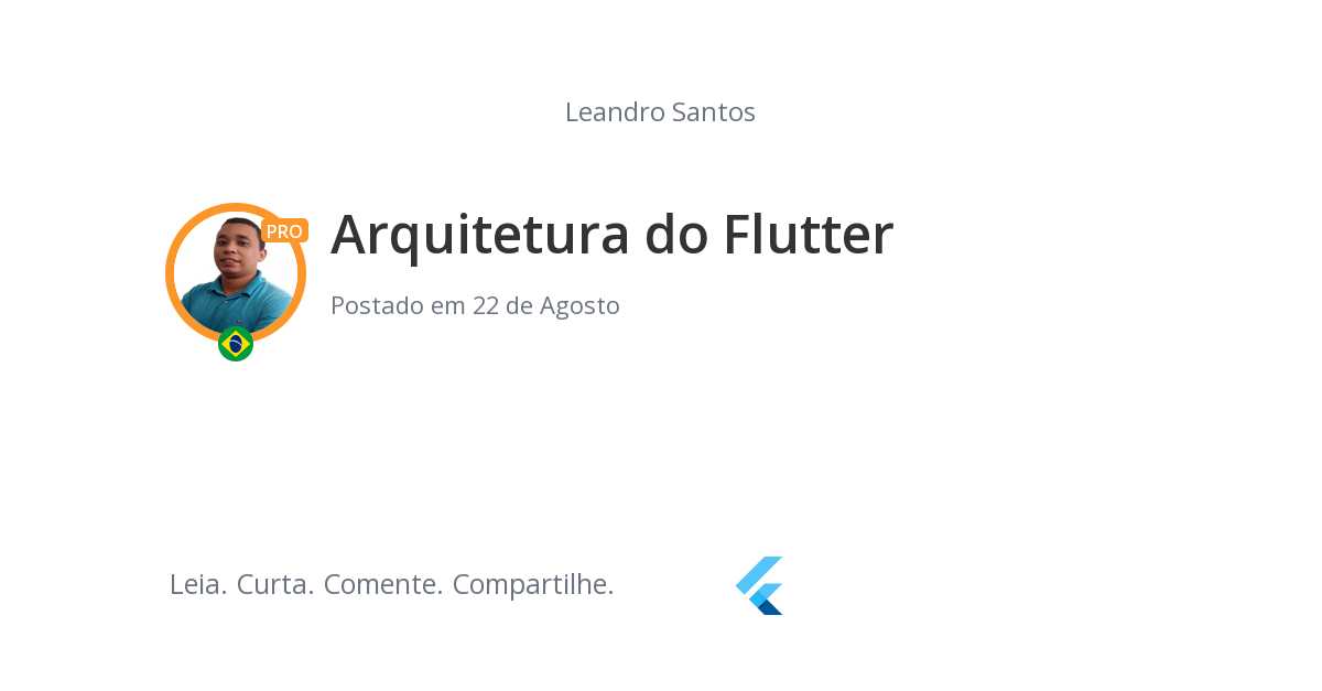 Arquitetura do Flutter