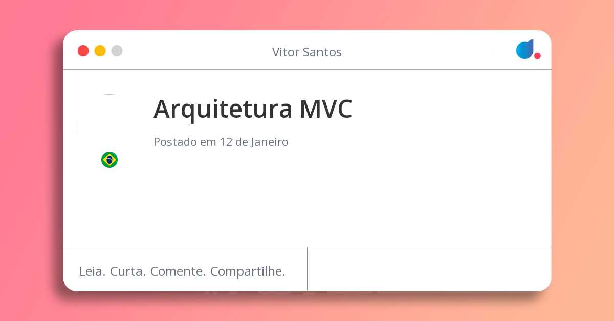 Arquitetura MVC