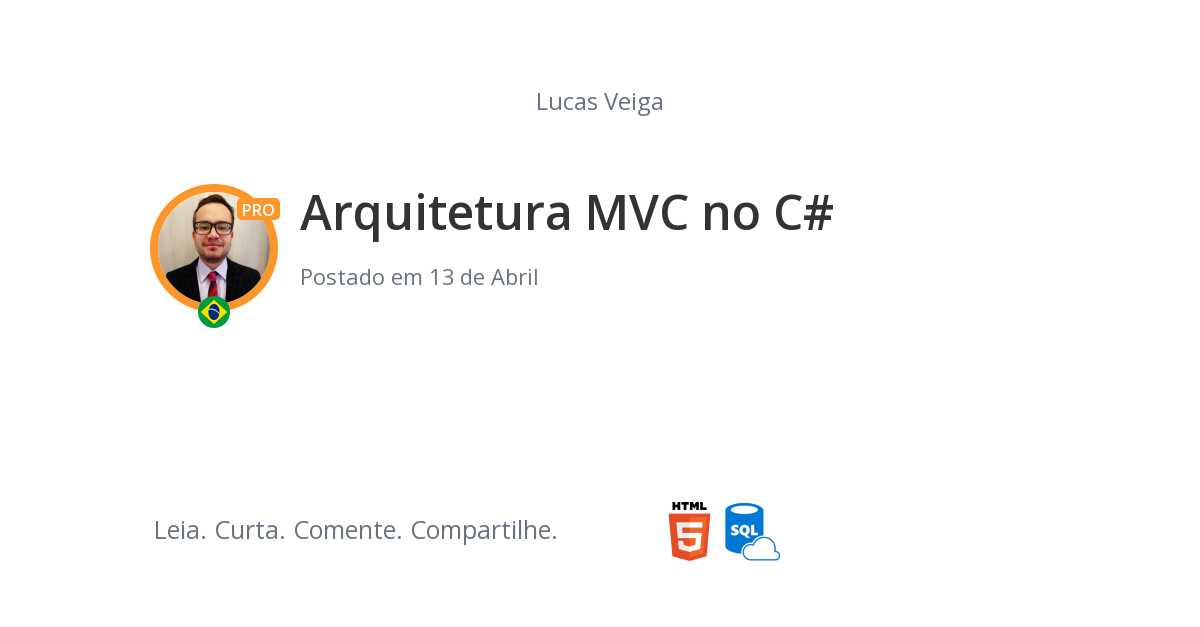 Arquitetura MVC no C#