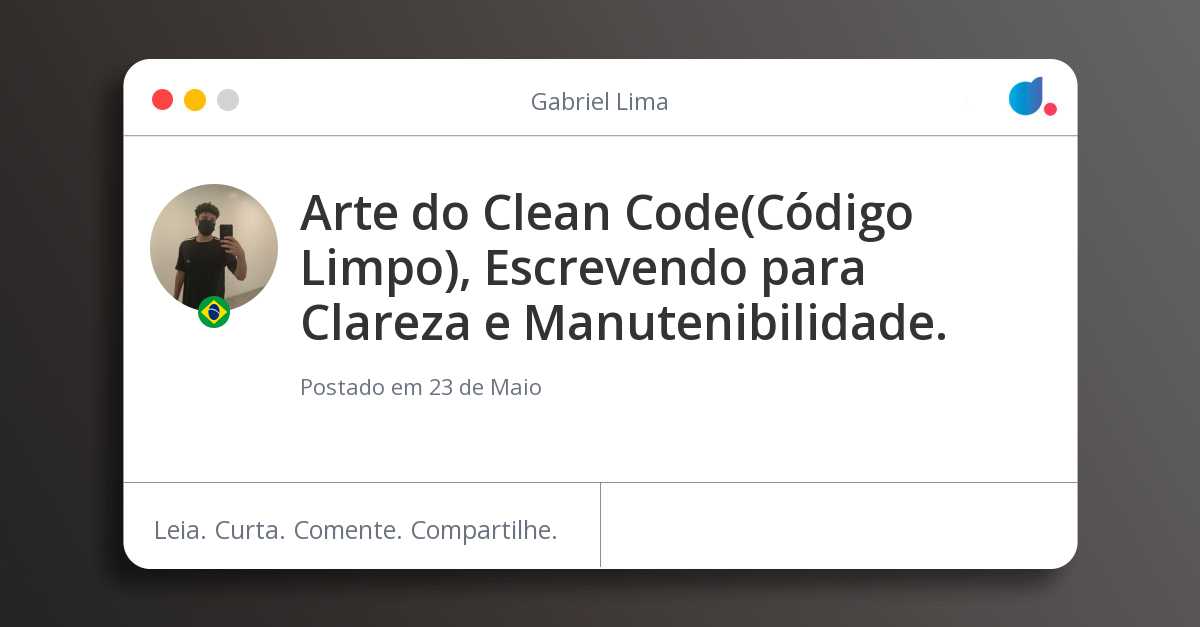Arte do Clean Code(Código Limpo), Escrevendo para Clareza e ...