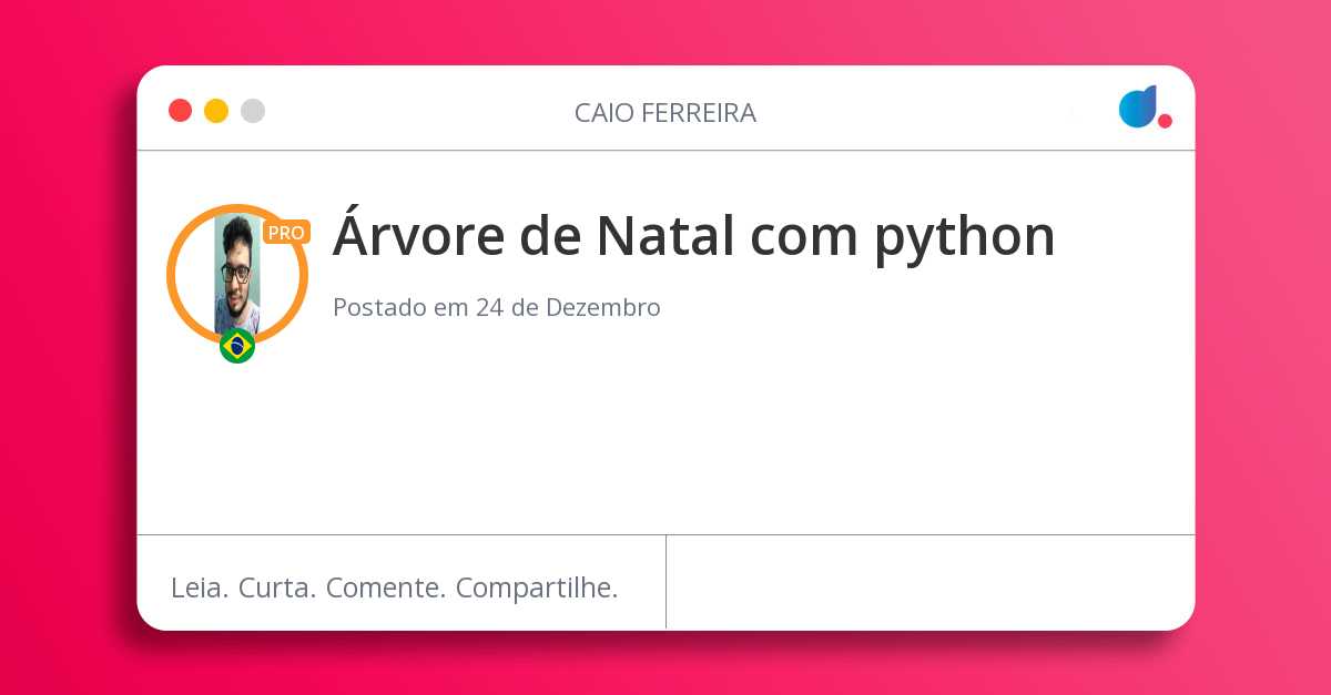 Árvore de Natal com python