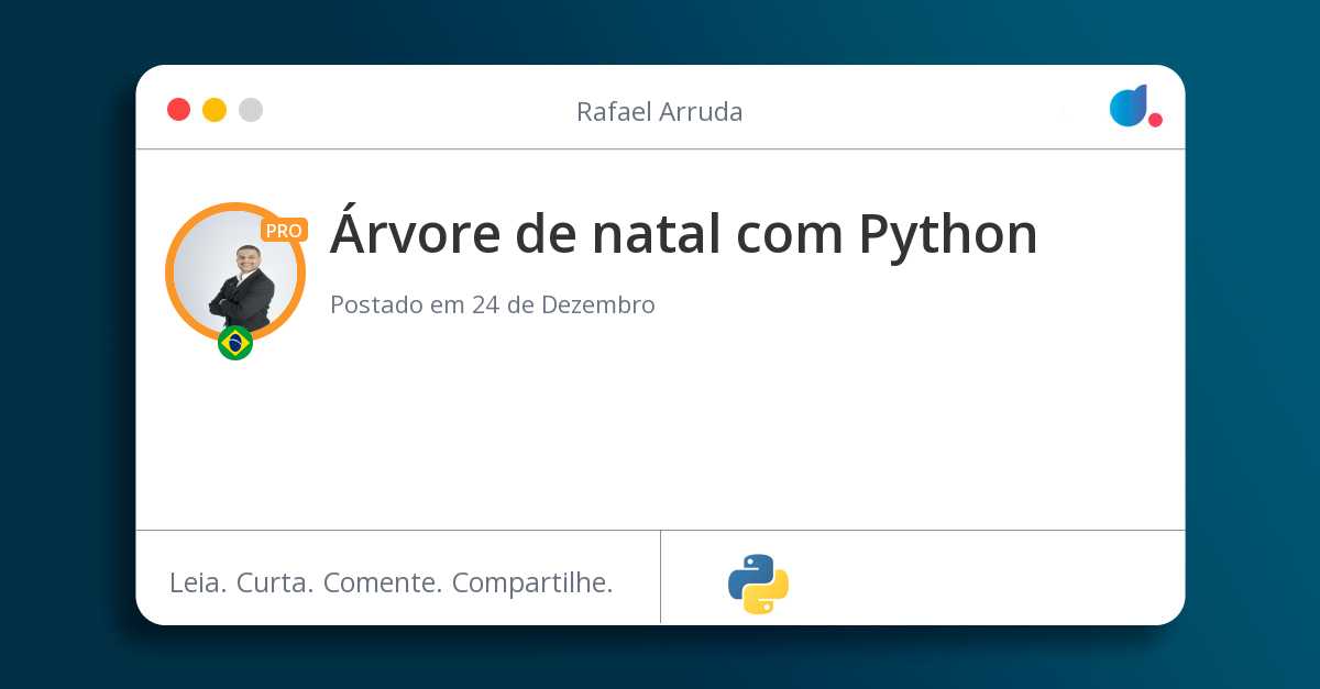 Árvore de natal com Python