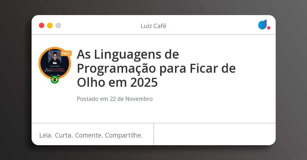 As Linguagens de Programação para Ficar de Olho em 2025
