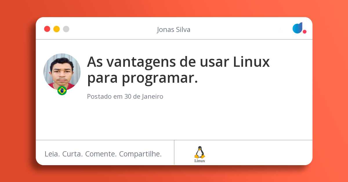 As vantagens de usar Linux para programar.