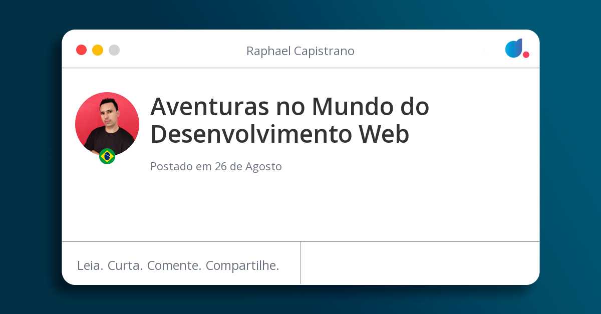 Aventuras no Mundo do Desenvolvimento Web