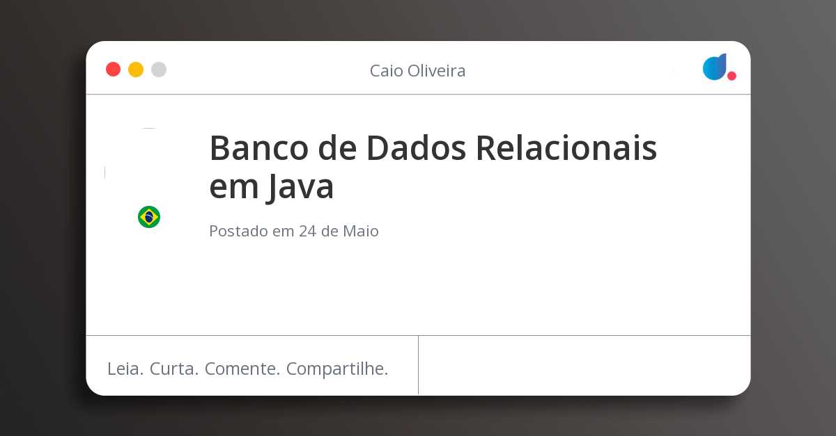 Banco de Dados Relacionais em Java