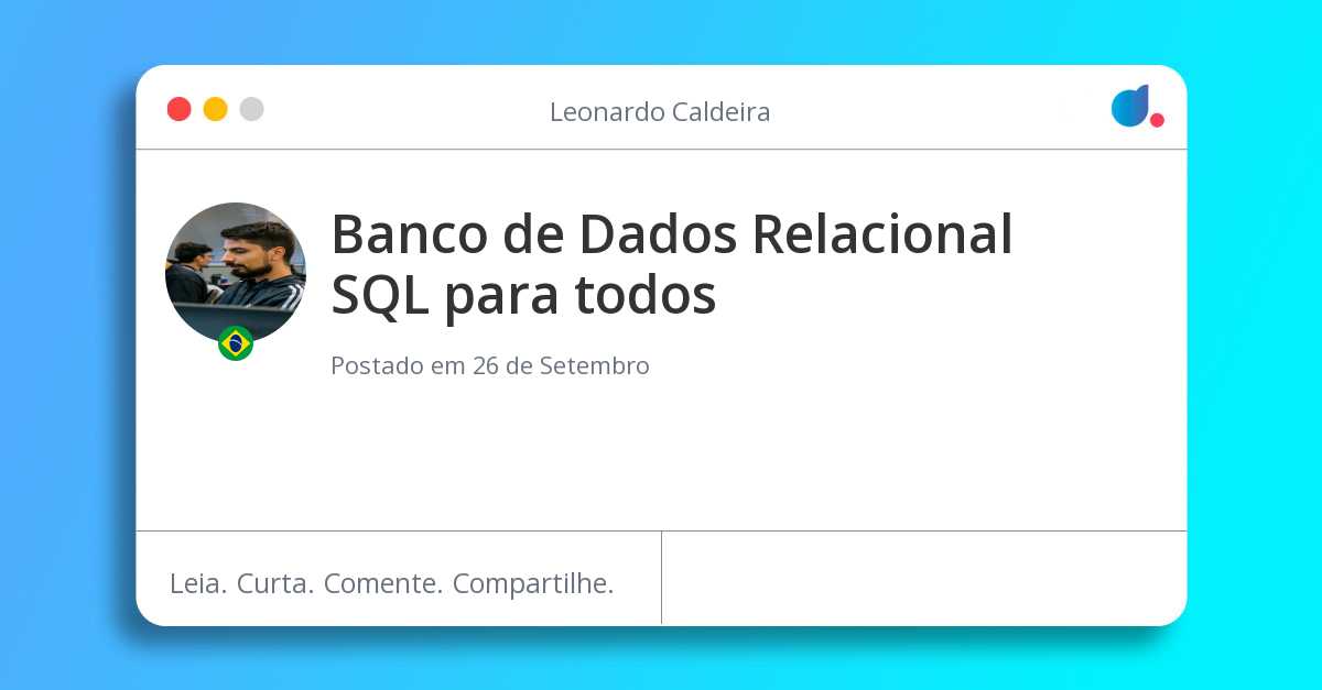 Banco de Dados Relacional SQL para todos