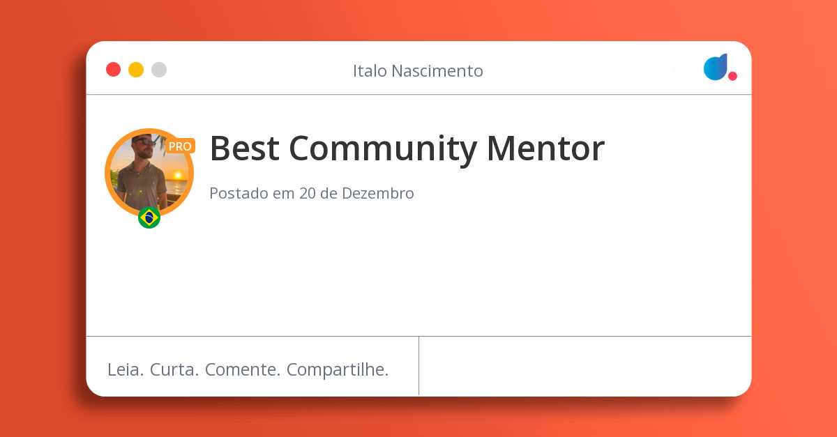 Best Community Mentor