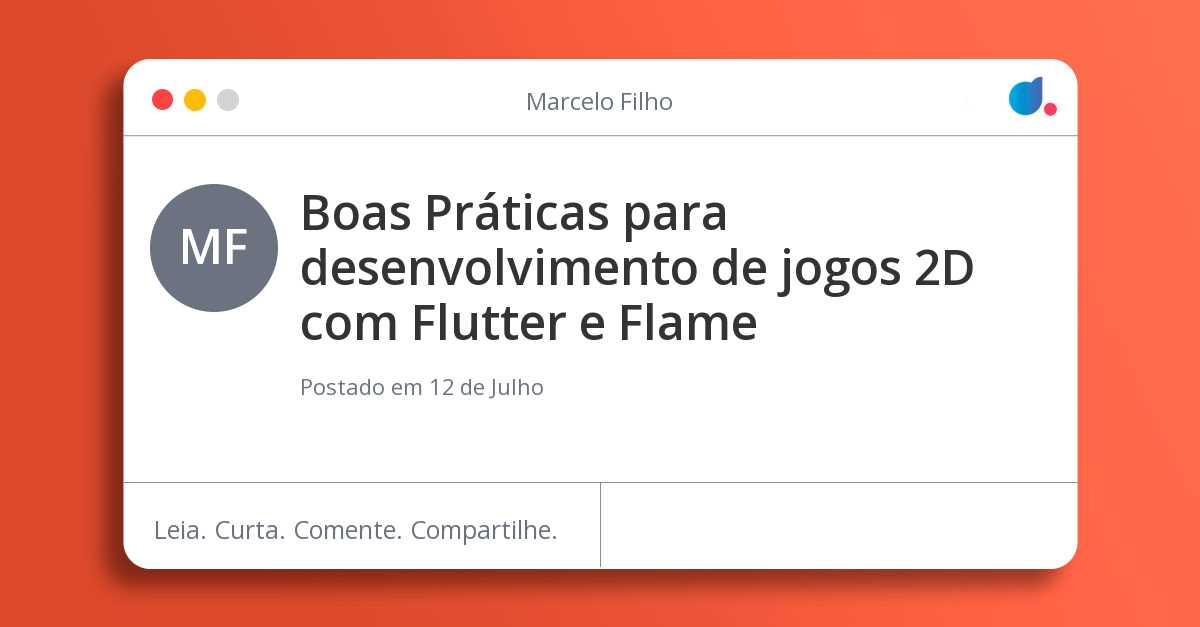 Melhores Práticas para desenvolvimento de jogos 2D com Flutter e Flame