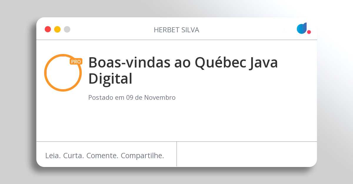 Boas-vindas ao Québec Java Digital