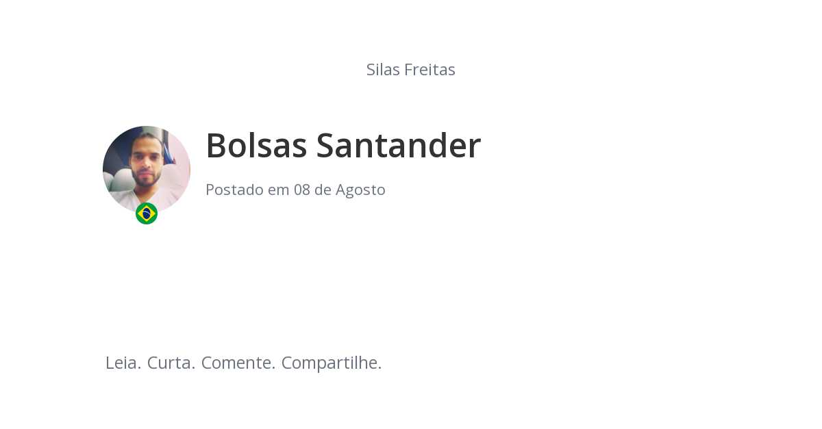 Bolsas Santander