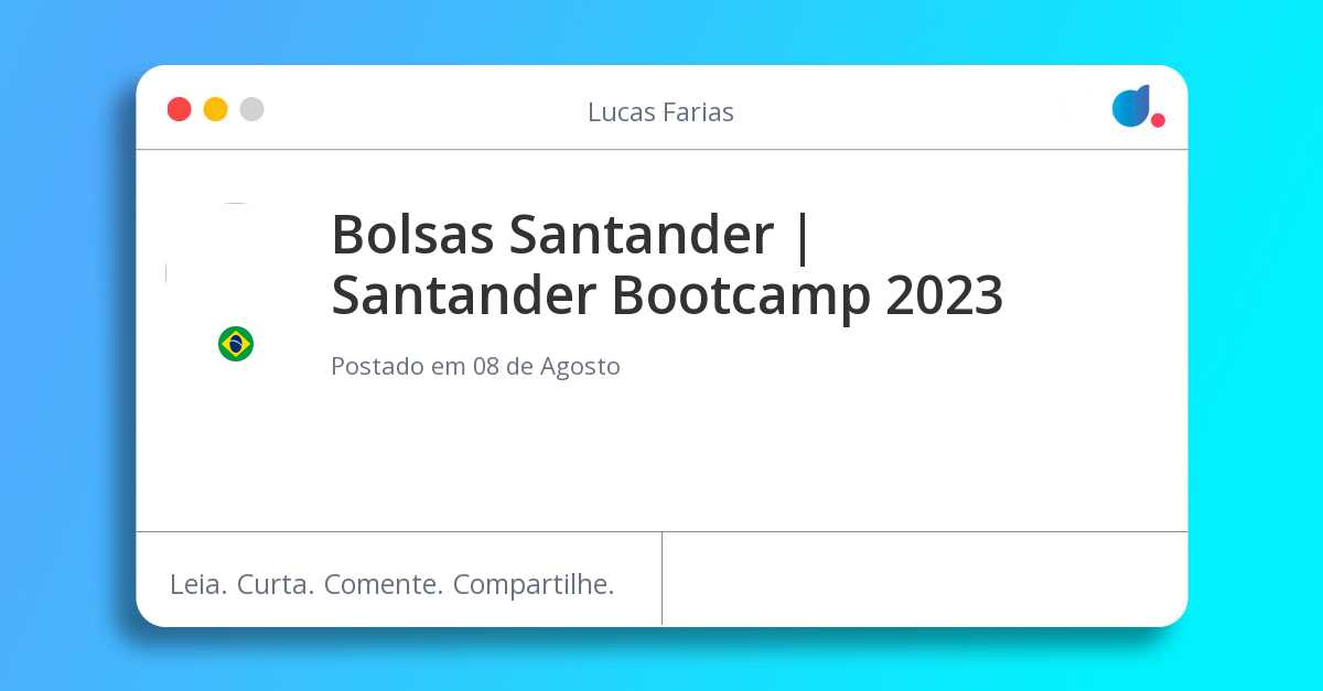 Bolsas Santander | Santander Bootcamp 2023