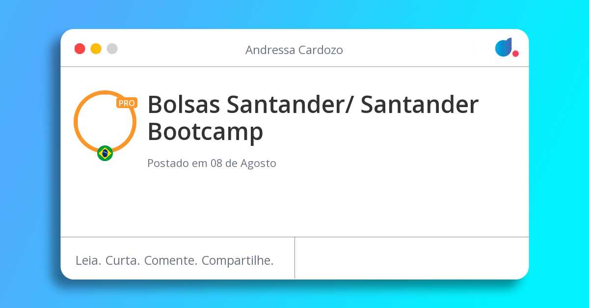 Bolsas Santander/ Santander Bootcamp
