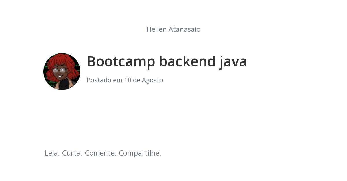 Bootcamp backend java