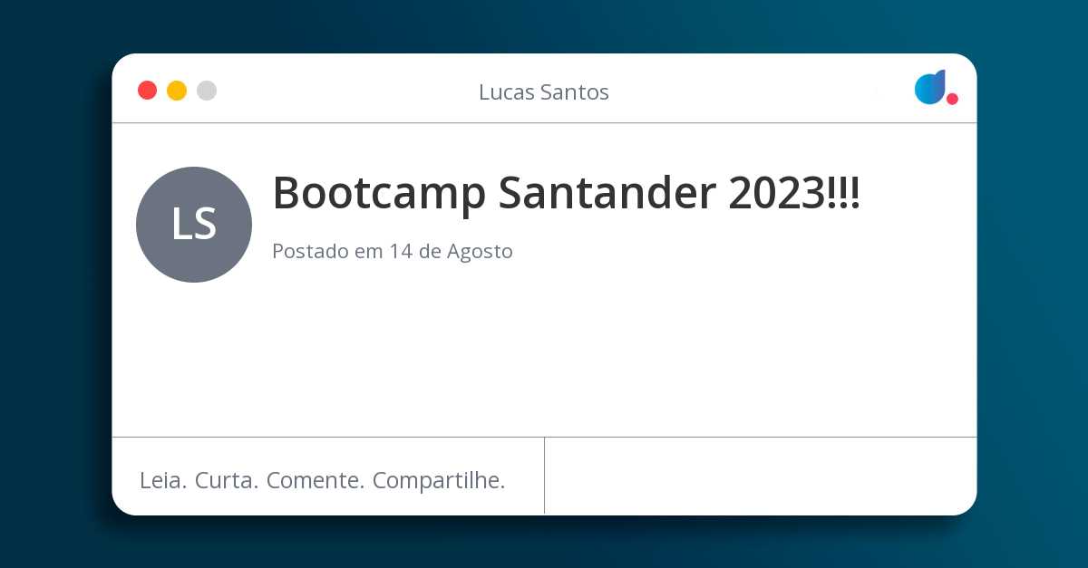 Bootcamp Santander 2023!!!