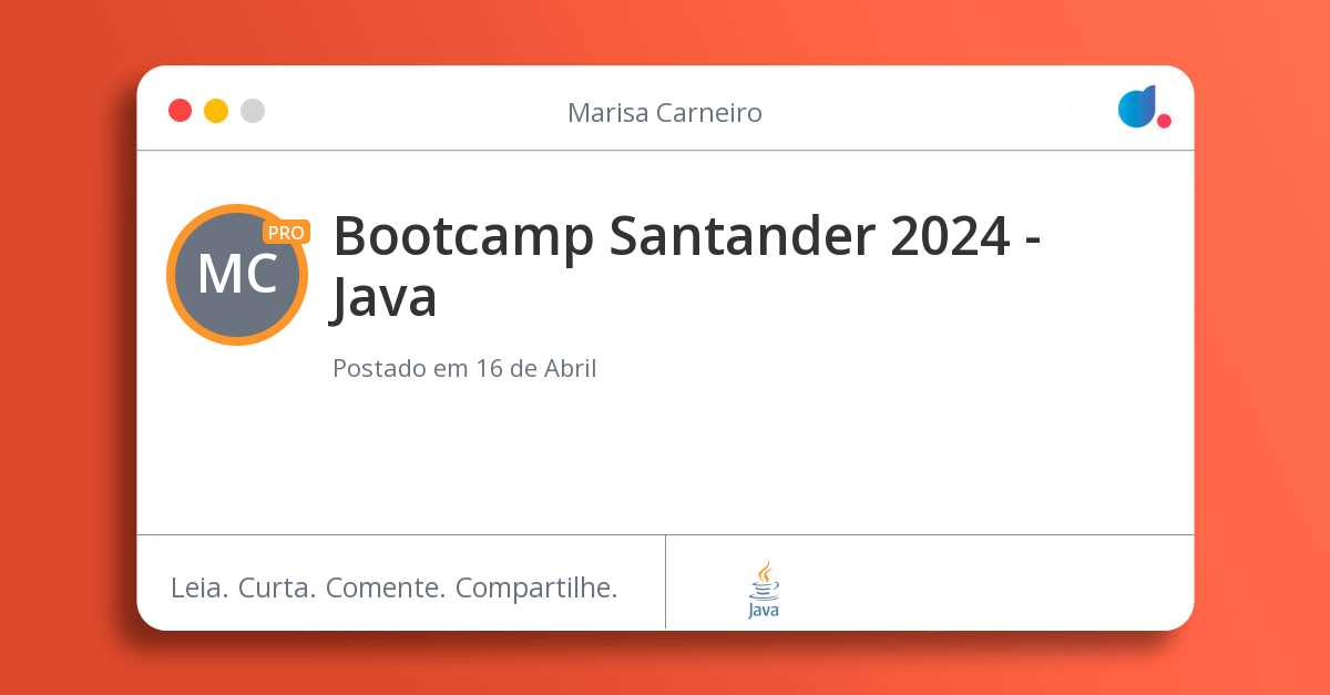 Bootcamp Santander 2024 - Java