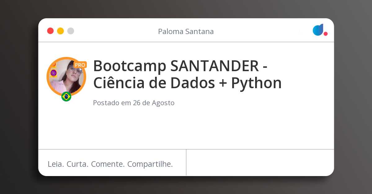 Bootcamp SANTANDER - Ciência de Dados + Python