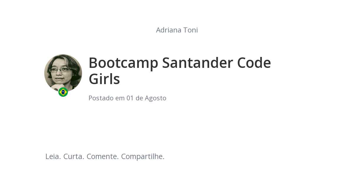 Bootcamp Santander Code Girls