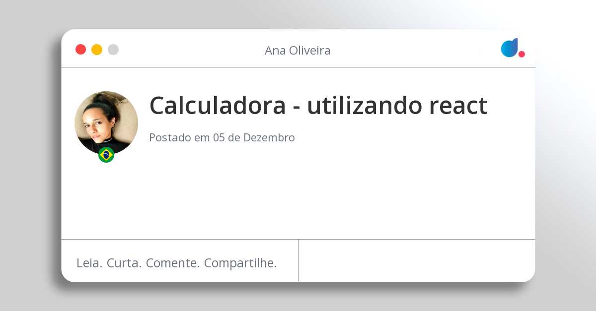 Calculadora - utilizando react