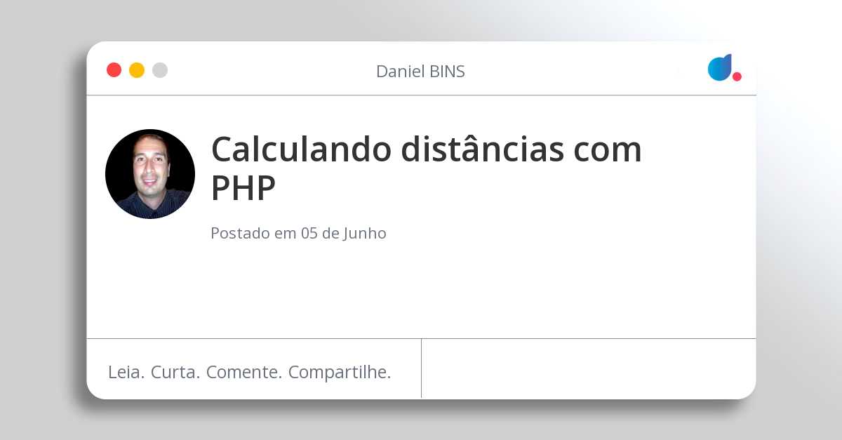 Calculando distâncias com PHP