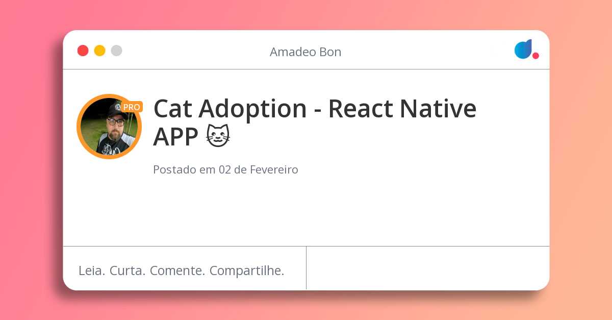Cat Adoption - React Native APP 🐱
